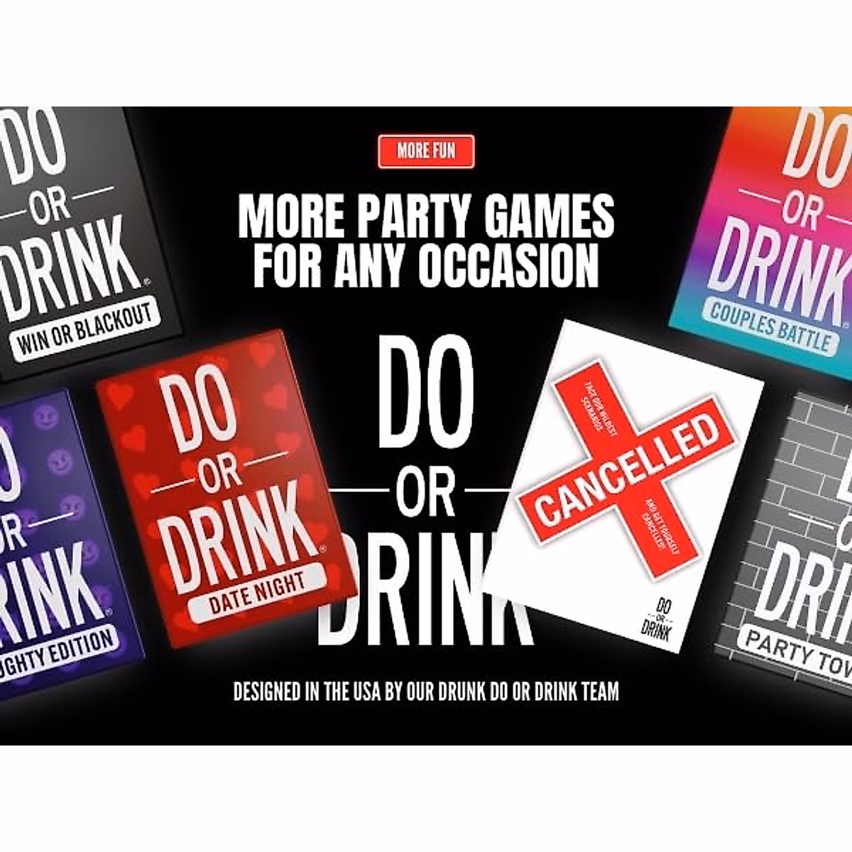 Do or Drink - Card Game - Expansion Pack #1 - Party Game - Dares for College, Camping and 21st Birthday Parties