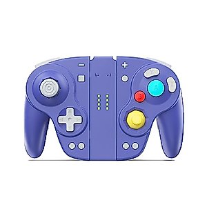 tenlox DOYOKY Joypad Controller for Switch/Switch OLED, Retro Gamecube Style Wireless Replacement, Switch Controllers with Replaceable Thumbsticks/Map Button/Turbo/6-Axis Gyro/Vibration