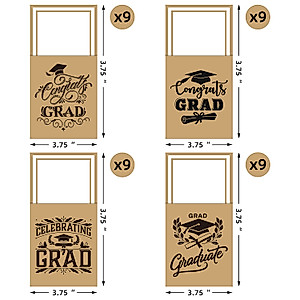 Quera 2023 Graduation Silverware Bags Utensil Cutlery Holders Utensil Holder Pockets Class of 2023 Graduation Party Supplies for College, Senior, School Congrats Grad Centerpiece Table Decor 36Pack