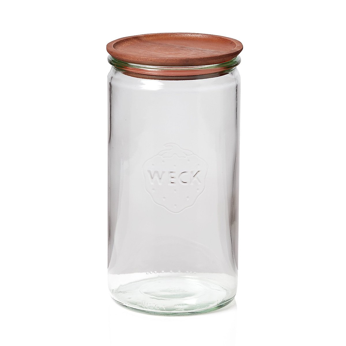 Weck Cylinder Jar | 1.5L | Wood Lid | Single Jar