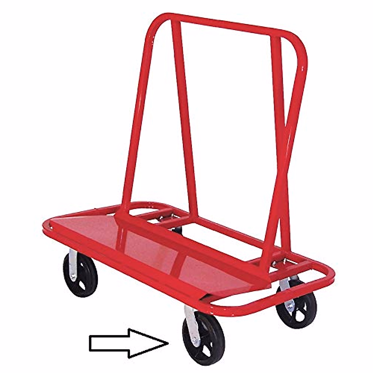 Drywall & Sheetrock Dolly Rubber Wheels with Axles Set of 4