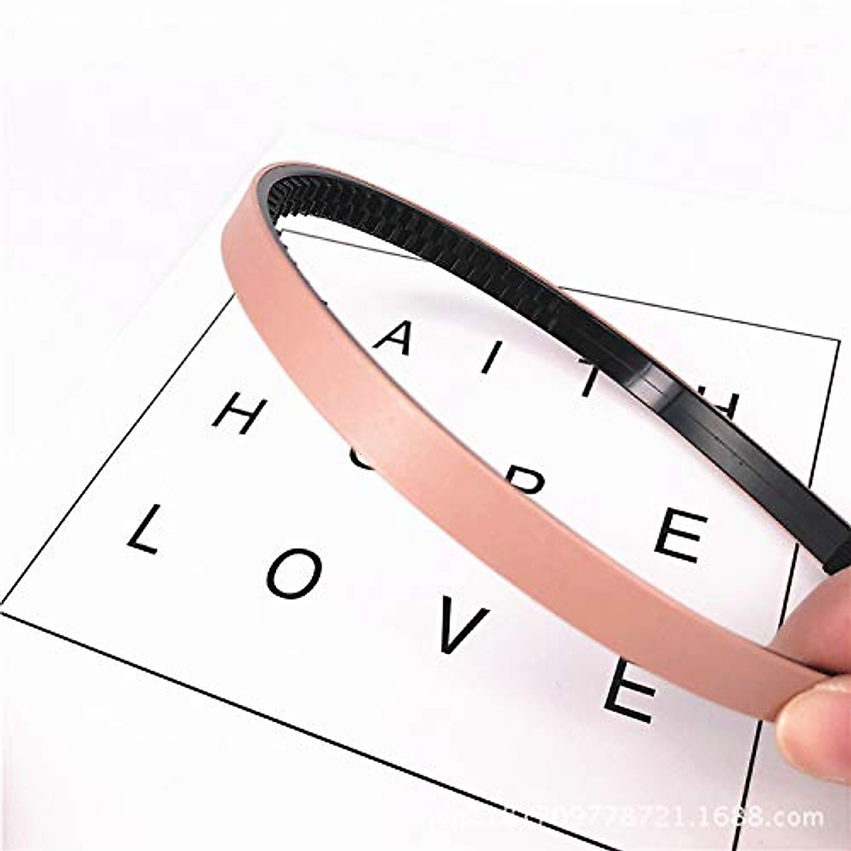 Skinny Leather Covered Twist Headband Hair Bows Hair Loop Clasp Glitter Hairbands for Women and Girls (6pcs/set)