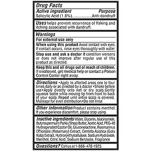 SheaMoisture Hair Care System Anti-Dandruff Leave-In For Stronger Hair & Healthier Scalp Formulated With Apple Cider Vinegar Fair Trade Shea Butter 4oz