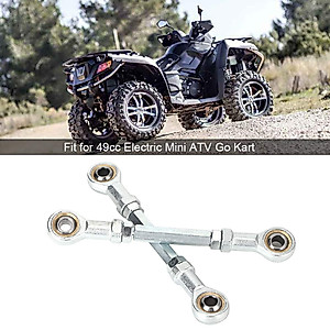 Kart Suspension Kit, 2pcs 150mm to 170mm 8mm Steering Tie Rod Kit Ball Joint for 49cc Electric Mini ATV Go Kart