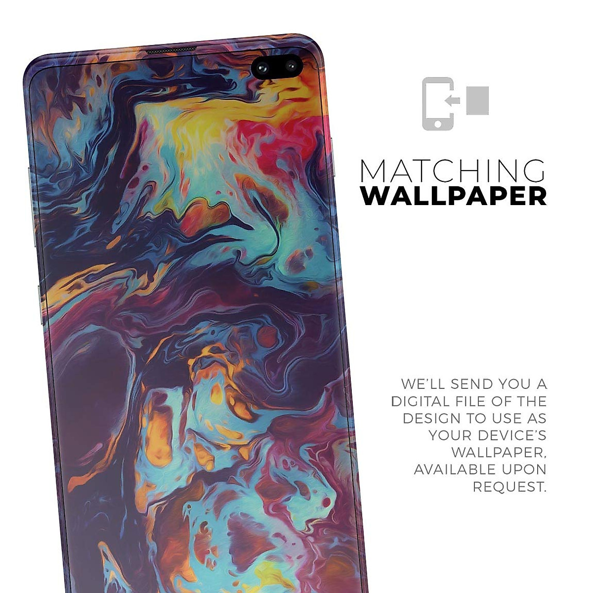 DesignSkinz Blurred Abstract Flow V31 Protective Vinyl Decal Wrap Skin Cover Compatible with The Samsung Galaxy S20 (Screen Trim & Back Glass Skin)