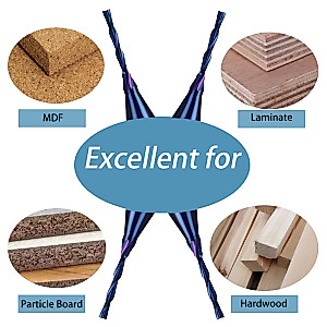 DashHound BRU222 Solid Carbide Spiral Plunge Router Bit 2 Flutes Up Cut CNC Router Bits End Mill NACO Coated 1/16"CD X 1/2"CL X 1/4"SD x 2"OL