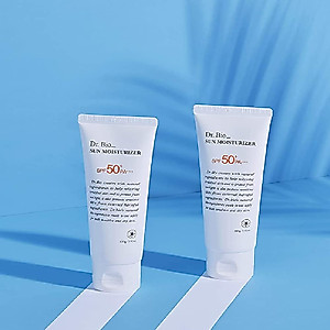 Dr. Bio Sun Moisturizer 100 g Body and Face Moisturizer Cream with SPF 50+ PA++++ Niacinamide & Vitamin E | Sun Block Korean Moisturizer for Sensitive Skin | Face Body Lotion with SPF Sun Skin Care