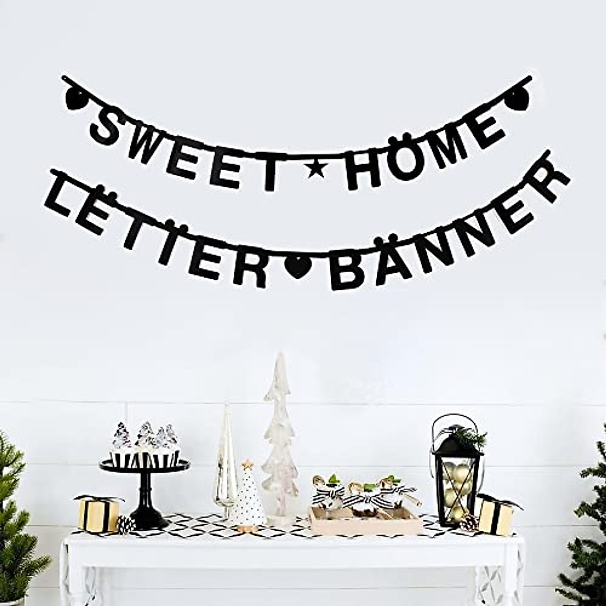 Fonder Mols Customizable Banner Letters Black DIY Kit 124 Counts Make Your Own Banner