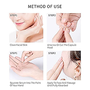 Vitamin C Serum for Face, Anti Aging Serum with Hyaluronic Acid Supplements, Vitamin E, Reduces Wrinkles, Dark Spot Remover for Face, Retinol Serum for Face, Face Serum for Women