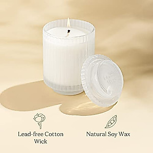 LA JOLIE MUSE Vanilla & Coconut Scented Candles, Candles Gifts for Women, Natural Soy Wax Candles for Home Scented, 80 Hours Long Burning