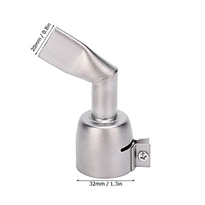 T osuny 2Pcs Welding Gun Nozzle, 120 Degree Stainless Steel Hot Air Plastic Welding Nozzle,Welding Nozzle for PP PVC Plastic Sheet Welding