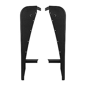 Hooke Road Wrangler TJ Front Flat Fender Flares Steel Armor Wheel Cover Guards for 1997-2006 Jeep Wrangler TJ & Unlimited (2PCS)