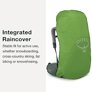 Osprey Atmos AG LT 50L Men's Backpacking Backpack, Black, L/XL