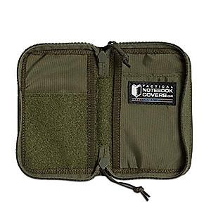 Field Notes 3x5 Notebook Cover System, with 4 Pleated Pen/Marker Slots, Zippered, Cordura Fabric (in Canadian Digital Camo)