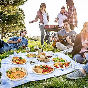 Vplus 100% Compostable Oval Paper Plates 10 inch 125 Pack Super Strong Disposable Paper Plates Natural Biodegradable Eco-Friendly Sugarcane Plates for BBQ, Party, Gathering, and Picnic