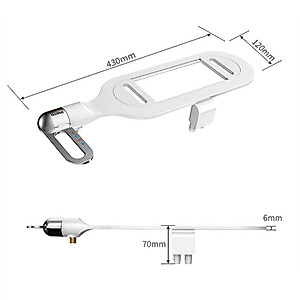 Phito Bidet Toilet Seat Dual Nozzle, Airlandolists Smart Toilet Flusher, Airlando Non-electric Dual Nozzles Bidet Attachment for Toilet, Adjustable Water Pressure, Bidets for Existing Toilets (2 Pcs)