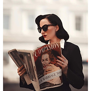 Utopiat Audrey Style Sunglasses for Women | Tortoiseshell | Retro Cat-Eye Sunglasses for Women | UV-400 Protection | Stress-Free Wearing | Anti-Allergy | Inspired By Breakfast at Tiffany's