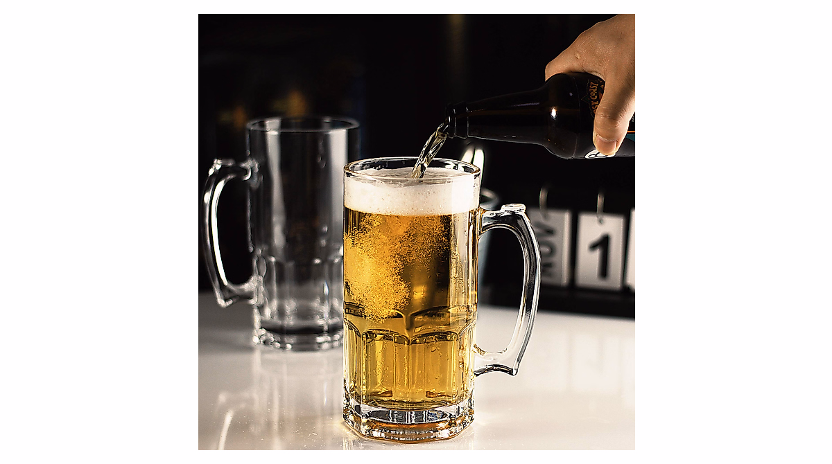 35 OZ Beer Mugs,Heavy Large Beer Glasses with Handle,Classic Beer Mug ...