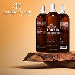 Botanic Hearth Leave In Conditioner Spray - Hair Strengthener for Dry, Damaged, Chemically Treated Tresses - Adds Volume and Manageability - 8 fl oz