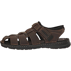 Rockport mens Darwyn Fishermen Fisherman Sandal, Brown Ii Leather, 9.5 US