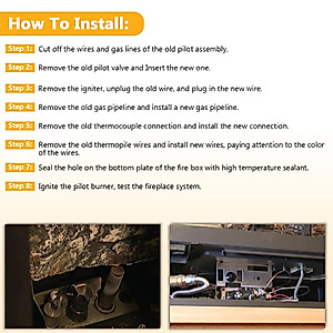 Criditpid 4021-737 Pilot Assembly LP for Heatilator, Heat N Glo, Quadrafire Fireplaces, Heatilator & Heat-N-Glo Propane Gas Pilot Assembly 4021-737 Replacement Parts with Thermocouple, Thermopile