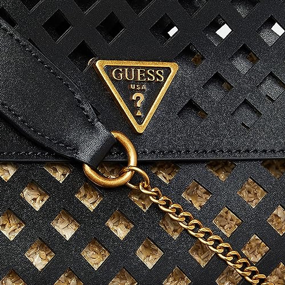 Guess AQUA CROSSBODY FLAP Women's Bag, Black