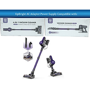 UpBright 26V AC/DC Adapter Compatible with Onson Model A10Pro A10PR A10 Pro 22.2V 2200mAh 22.2VDC Li-ion Battery 250W 20kPa Handheld Stick Cordless Vacuum Cleaner 26VDC 0.5A 500mA Power Supply Charger
