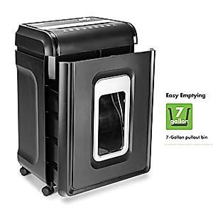 Aurora AU2260XA Heavy Duty Anti-Jam 22-Sheet Crosscut Shredder/60 Min Run Time/ 7-Gallon Pullout Basket and Casters
