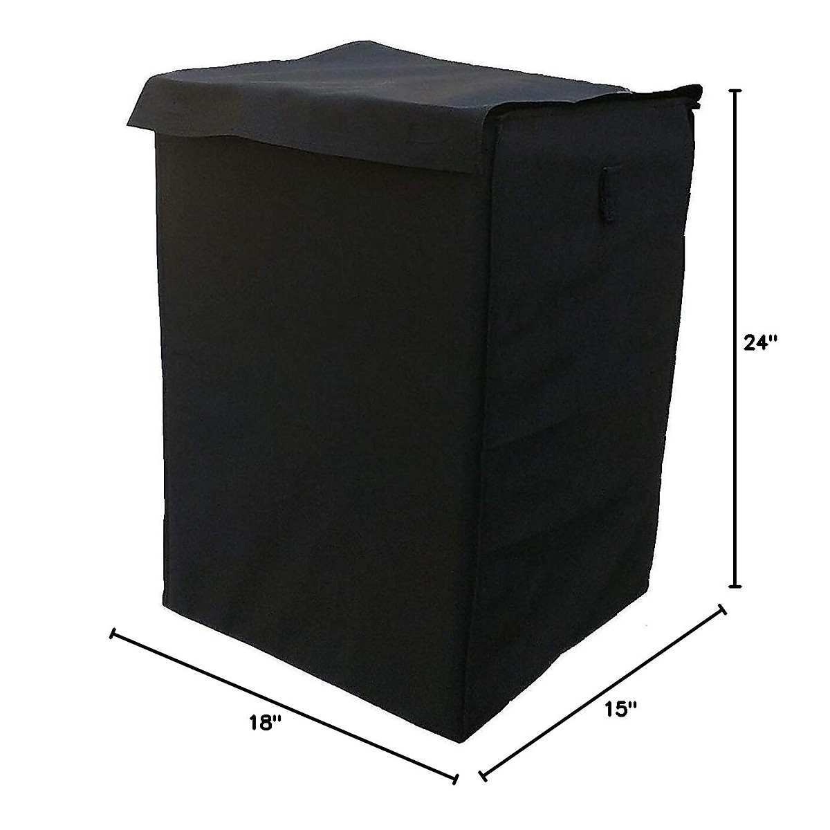 PrimeTrendz Shopping Cart Liner 18" X 15" X 24" | BLACK | Square Bottom Fits Snugly Into a Standard Shopping Cart | (This listing is for the Liner Only, Shopping Cart not included)