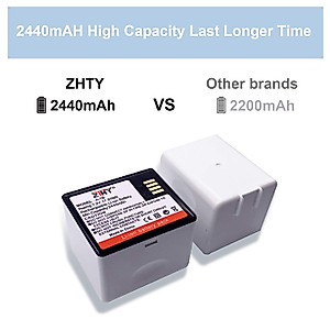 ZTHY New Battery Replacement for Arlo Pro, Arlo Pro 2 VMA4400 VMC4030 VMC4030P VMA4200, Rechargeable Camera Battery Compatible with Arlo Pro/Arlo Pro 2 Replacement Battery 7.2V 2440mAh