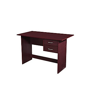 Hodedah Writing 2-Drawers in Mahogany Desk
