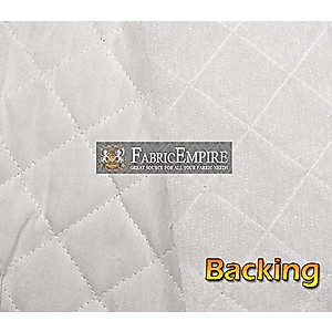 Muslin Fabric Natural Single Face Quilted Diamond 42/43" Wide Sold by The Yard