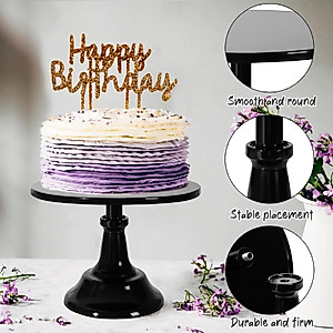 3Pcs Cake Stand, Black Round Cupcake Stand 8/10/12Inch Dessert Display Stand Cupcake Holder Pastry Serving Plate for Baby Shower Wedding Birthday Party Celebration Home Decoration