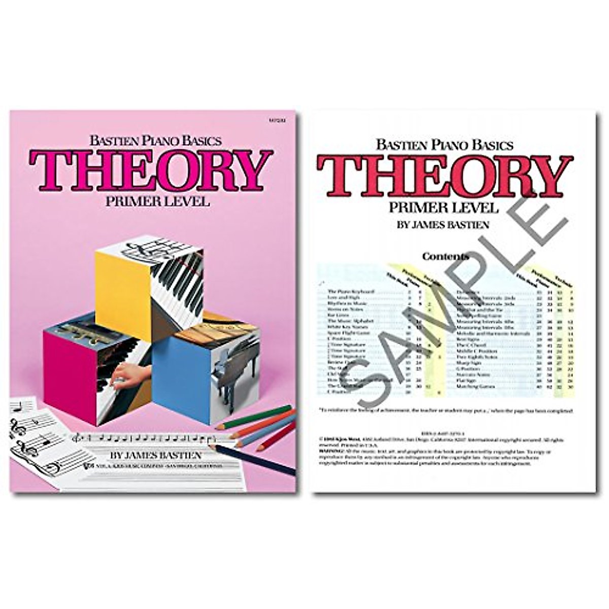 Bastien Piano Basics Primer Level Learning Set by Bastien - Lesson, Theory, Performance, Technique & Artistry Books & Juliet Music Piano Keys 88/61/54/49 Full Set Removable Sticker