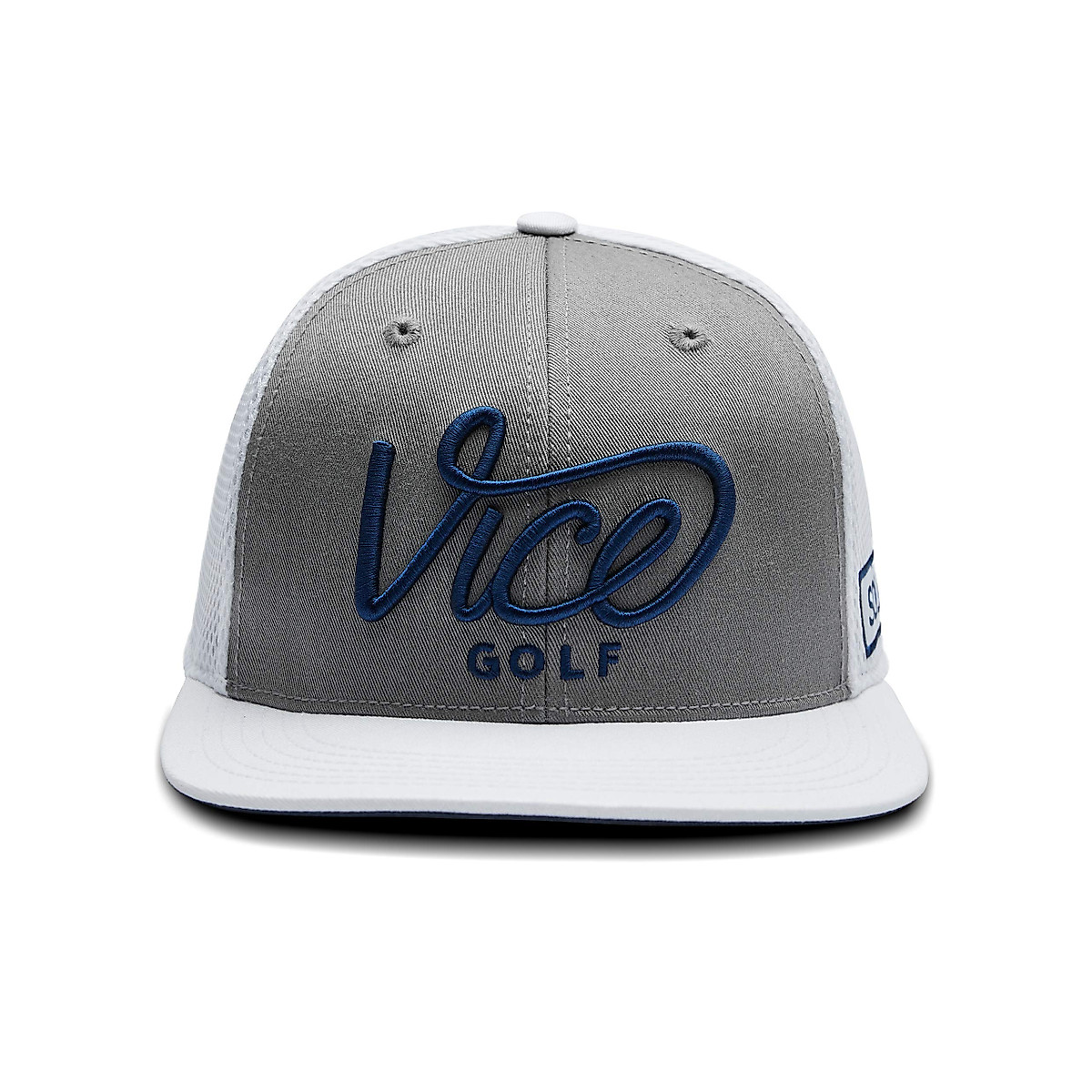 Vice Golf Standard Squad Cap, White/Grey, One Size
