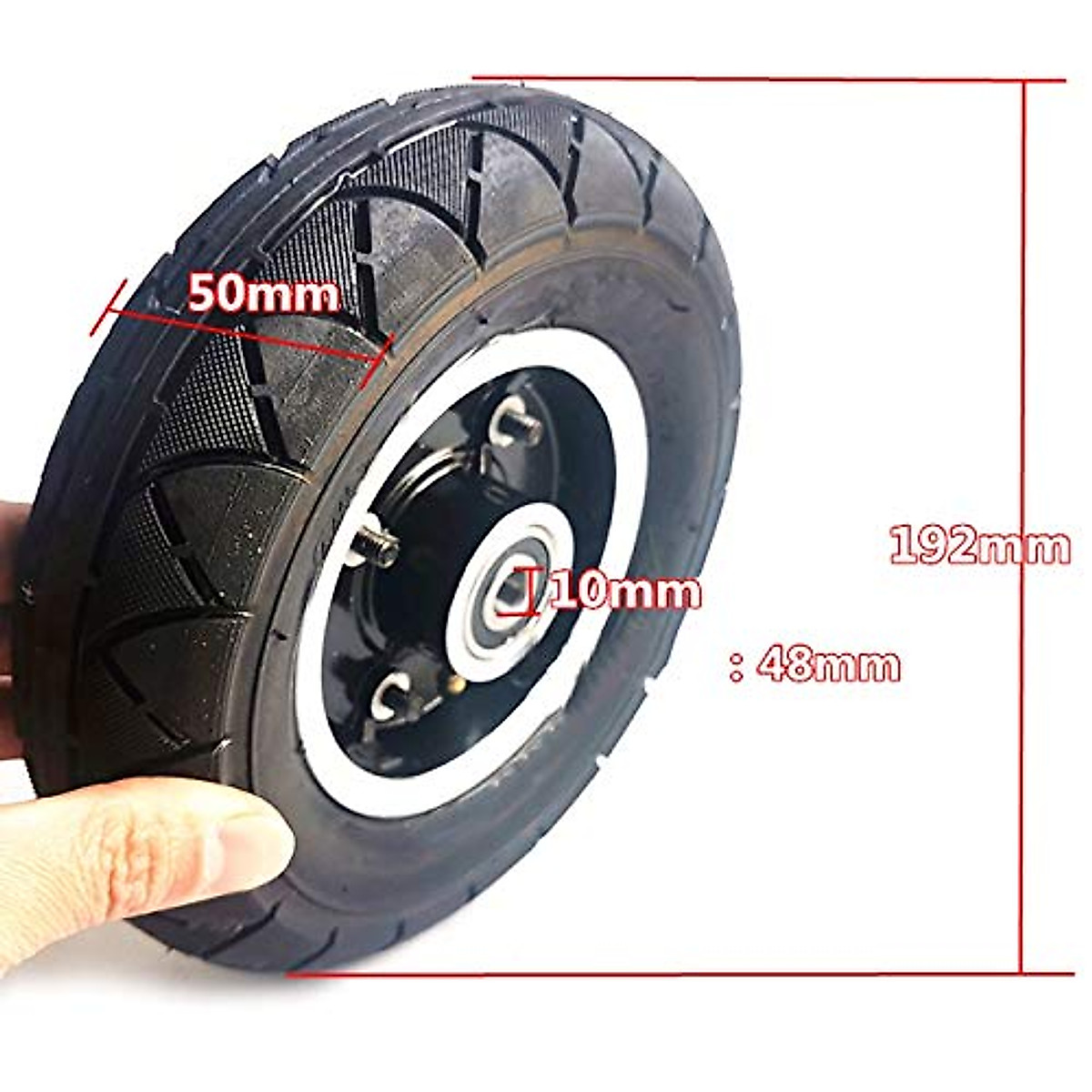 Andifany Electric Scooter Tyre with Wheel Hub 8inch Scooter 200X50 Tyre Inflation Electric Vehicle Wheel Pneumatic Tire