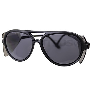 TITUS G35 Retro Aviator Z87 Sunglasses Eye Protection w/Side Shield Motorcycle Shooting DOT ANSI CE Approved Safety Glasses (Vermillion)