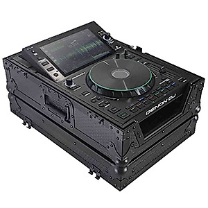 ProX XS-CDBL Flight Case for Pioneer CDJ-3000 DJS-1000 Denon SC6000 PRIME Large Format CD-Media Player Black on Black