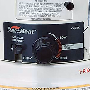 Sengoku Indoor & Outdoor Kerosene Heater, 23,500 BTU, Portable Use, White