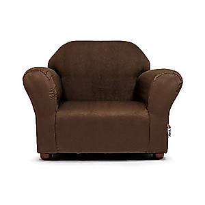 Keet Microsuede Children's Chair, Roundy, Brown