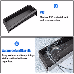 Jaronx Compatible with BMW 3 4 Series Center Console Organizer, 12.3 inch Touch Screen Dash Console Organizer for 3' G20 2023-2024/4' G22 2024,for BMW Dashboard Tray