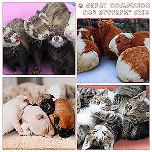 Panelee 20 Pcs Reusable Puppy Pads Waterproof Guinea Pee Pad Washable Pee Pads for Dogs Fleece Cage Liner Blankets Accessories Small Animals Bedding Mats Sleep Mat Pad Cover (Multicolor,18x24 in)