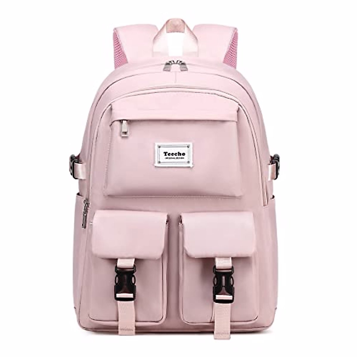Teecho Stylish School Backpack For Men and Women Roomy Girl Book Bag Cute Shoolbag Purple