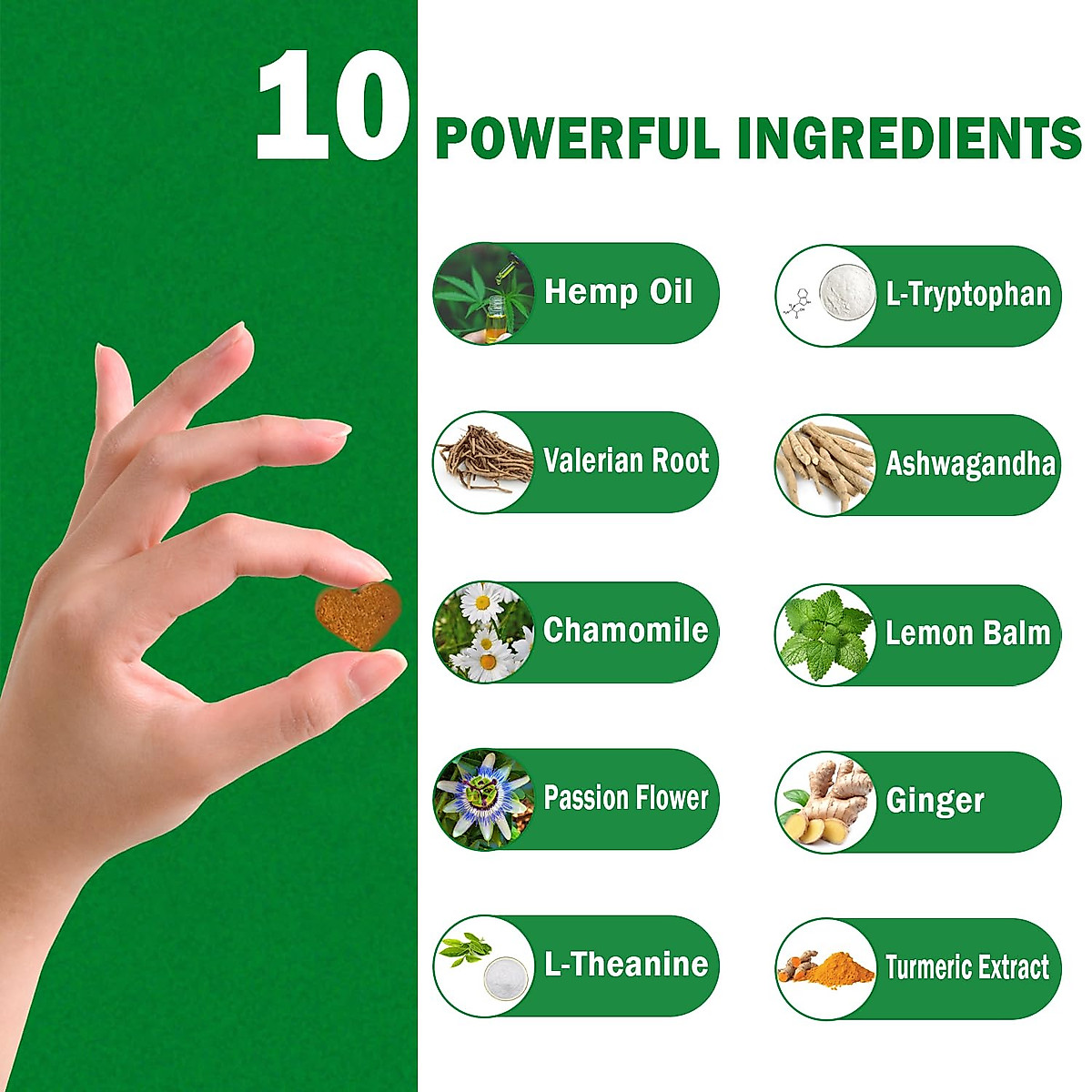 ThrivePet Hemp Calming Chews for Dogs - 120 Count | Duck Flavor - Puppy Dog Calming Treats Supplement for Storm Anxiety, Sleep, Relaxing, Separation Aid, Stress Relief - Vet Approved - Made in USA