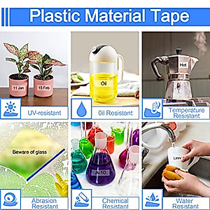 USUPERINK 3 Pack Compatible for Dymo Letratag Refills 16952 12267 16951 S0721530 Clear Plastic Label Tape 12mm x 4m 1/2'' x 13' for Dymo LetraTag Plus LT-100H LT-100T QX50 Label Maker, Black on Clear