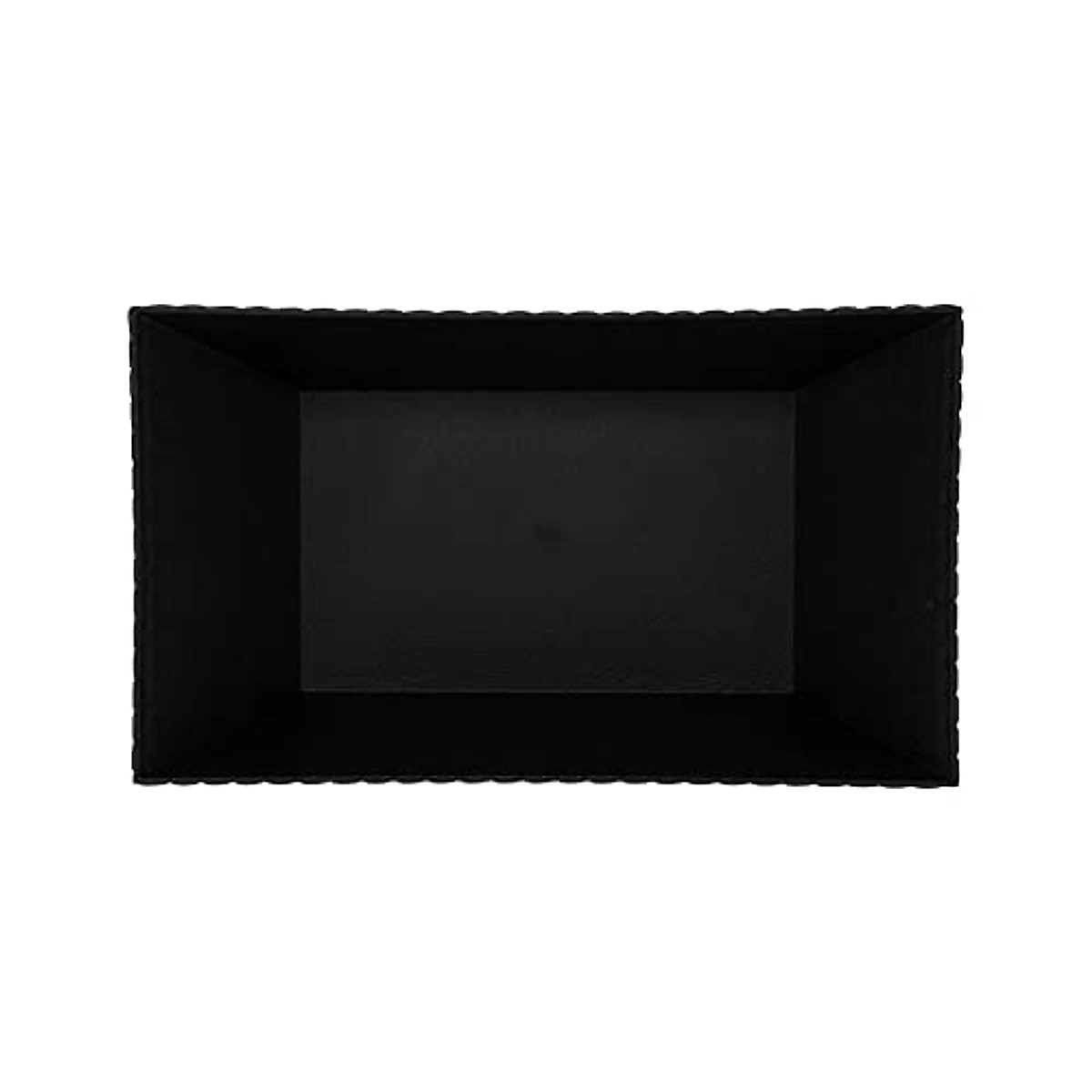 G.E.T. RB-893-BK Rectangular Serving Basket, 8" x 4.5", Black (Set of 12)