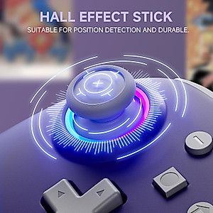 ECHTPower Wireless Switch Controller, Switch pro Controller for Nintendo Switch/Lite/OLED Controller, Gaming Controller with Hall Effect Joysticks, Wake-up, Programmable, 6 Axis Gyro, Turbo