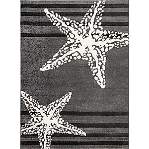 nuLOOM 3' x 5' Performance Indoor Area Rug, Non-Shed, Power Loomed High-Traffic Area Rug for Living Room, Bedroom, Home, Minnie Grey