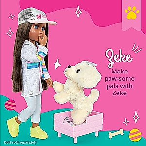 Glitter Girls – Zeke – 6-inch Dog Plush Golden Retriever Stuffed Animal – Poseable Legs – 14-inch Doll Accessories for Kids Ages 3 and Up