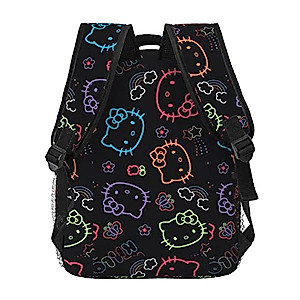 BAMARO Cartoon Anime Cat Backpack for Girls Women Lightweight Fashion High Capacity School Bookbag